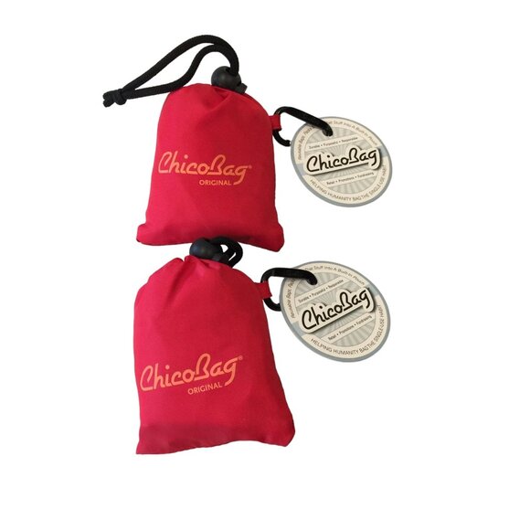 CHICOBAG Origina | Bags | Chicobag Original Red Set Of 2 Reusable Bags ...